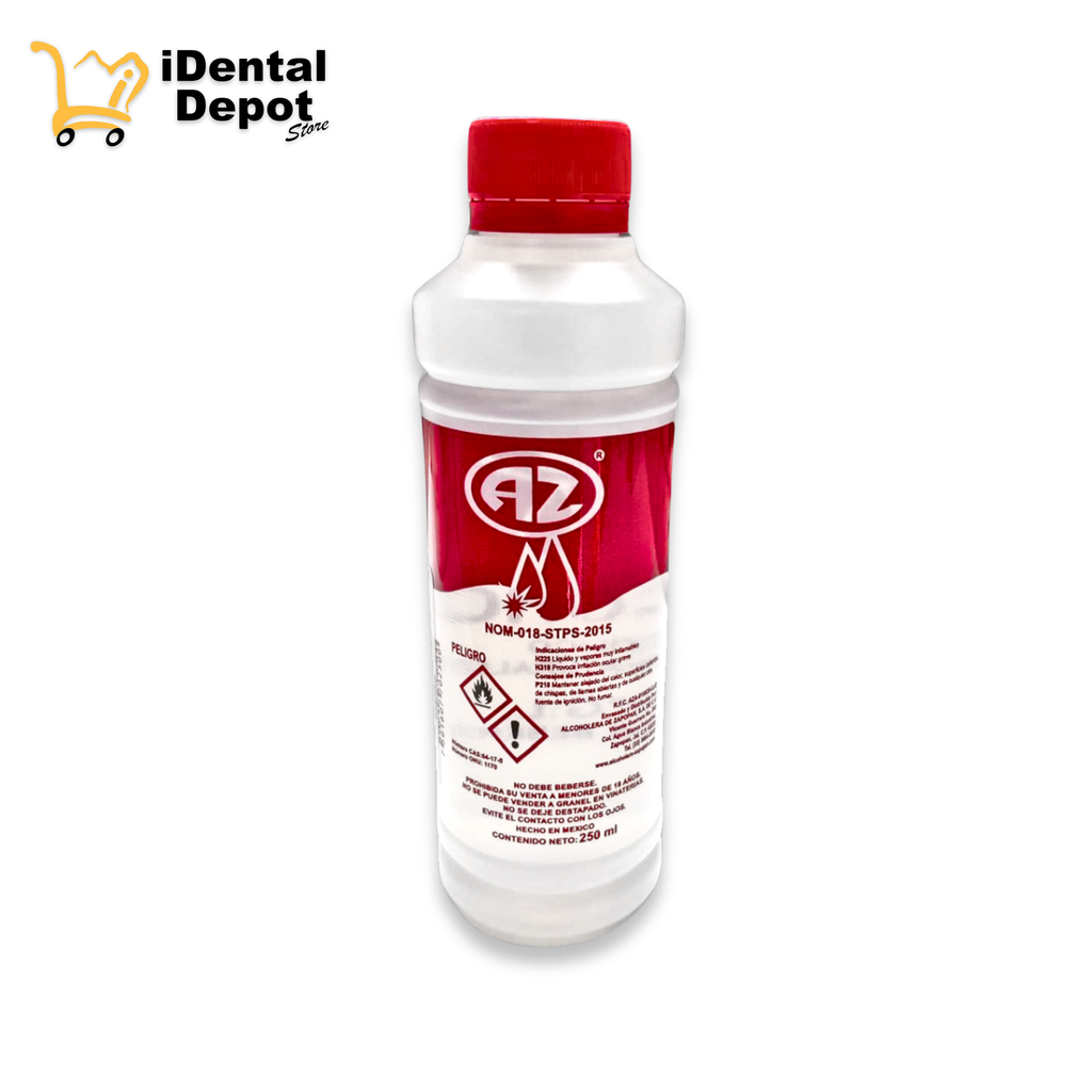 ALCOHOL ETILICO 96 250ML | idental